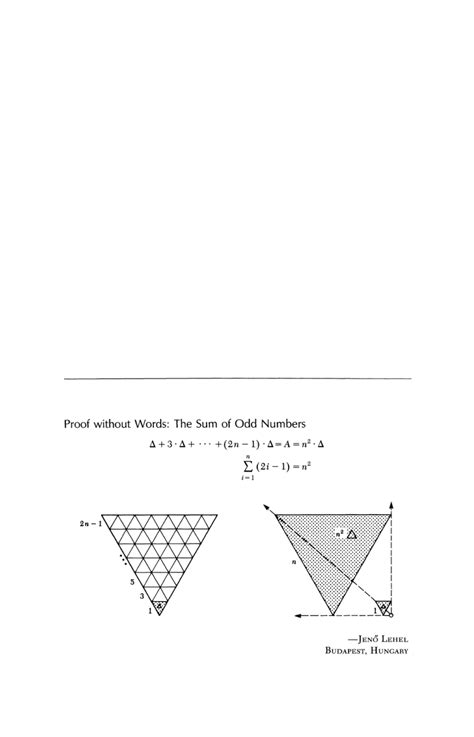 PDF Proof Without Words The Sum Of Odd Numbers
