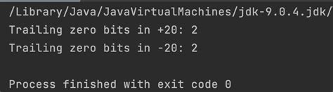 Java Integer NumberOfTrailingZeros Method