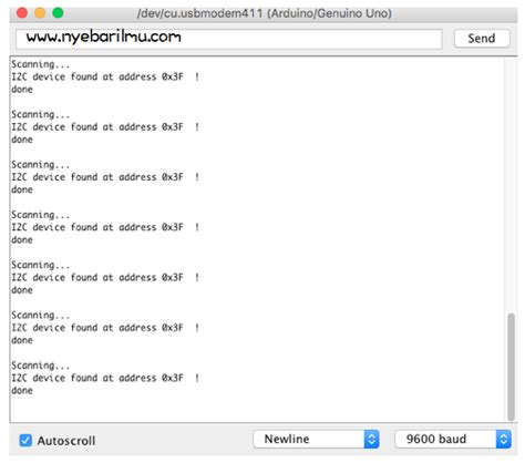 Cara Mencari Tahu Alamat Interface I C SCANNER Module Arduino