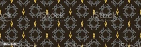 디자인에 대한 검은 배경에 회색과 금의 요소의 형태로 장식 기하학적 꽃 장식 아름다운 배경 패턴 배경 화면 질감에 대한 원활한