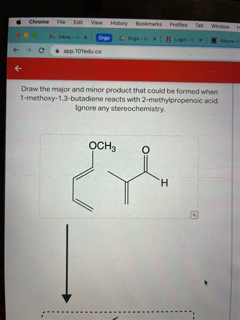 Answered 1 Methoxy 1 3 Butadiene Draw The Major… Bartleby
