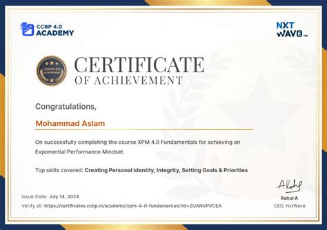 Mohammad Aslam On Linkedin Learning Achievement Professionalgrowth Xpm4 Nxtwave