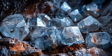 The Challenging Work Of Miners Extracting Valuable Diamonds Underground Concept Mining Industry