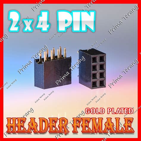Jual Pin Header Female 2x4 Double Row 2 X 4 Untuk Esp8266 Nrf24l01 Shopee Indonesia