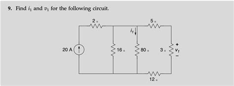 Solved Find I And V For The Following Circuit Chegg Com