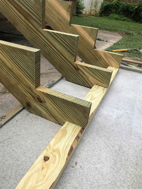 Pouring A Concrete Landing Pad For Deck Stairs On Uneven Ground