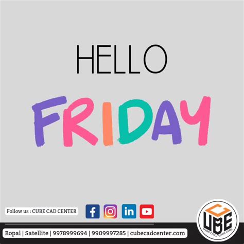 Cube Cad Center ™ On Linkedin Hellofriday