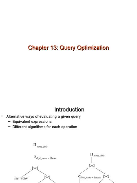 Query Optimization Pdf Program Optimization Relational Model