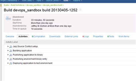 How To Get Build Activities From Rtc Using Oslc Jazz Forum