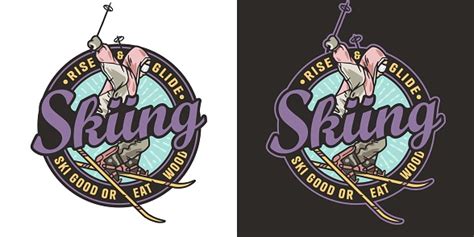 스키어가 눈 덮인 산을 내려갑니다 겨울 익스트림 스포츠 스키 휴가의 인쇄 가능한 인쇄 스키에 대한 스톡 벡터 아트 및 기타