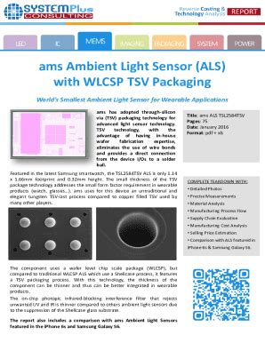 Fillable Online Ams Launches World S Smallest Ambient Light Sensor For Next Fax Email Print