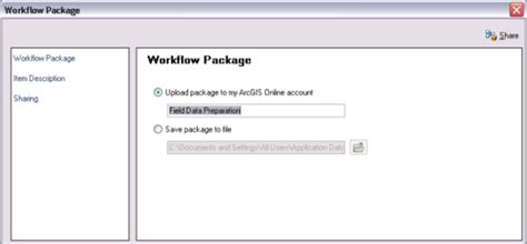 Sharing Workflow Manager Classic Packages—arcmap Documentation
