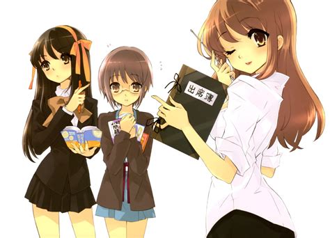 Safebooru 3girls Absurdres Asahina Mikuru Brown Eyes Brown Hair