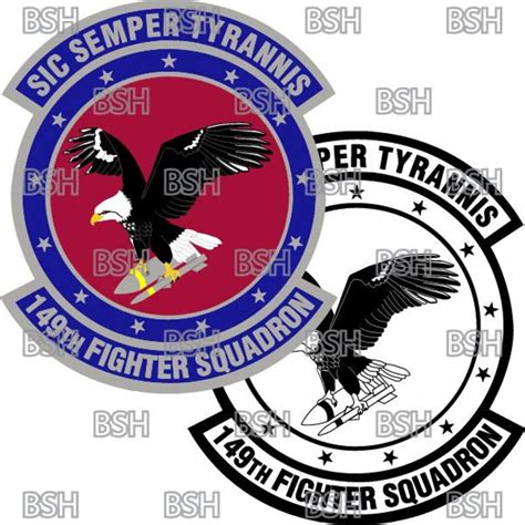 149th Fighter Squadron Virginia Ang Patch Vector Image Files Ai