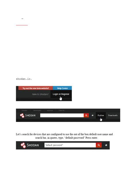 Lab Using Shodan To Find Vulnerable Devices Connected To The Internet Pdf