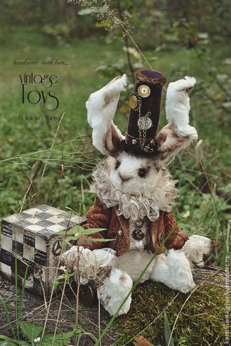 Белый кроль из Алисы в стране чуде Кролик Художественные куклы Алиса в стране чудес