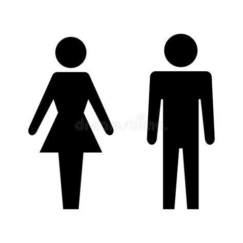 Silhouette Of A Man And A Woman Stock Vector Illustration Of People