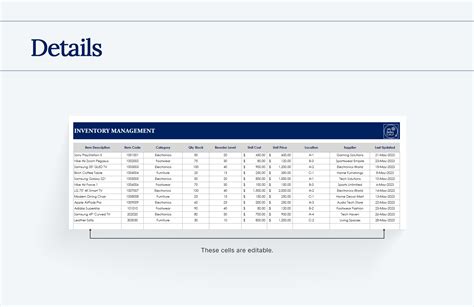 Stock Control Template In Excel Google Sheets Download Template Net