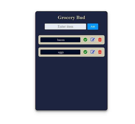 Github Dwash Grocery List To Do App