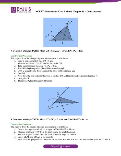 Ncert Solutions For Class 9 Maths Chapter 11 Constructions The Advansity Portal For Everyone