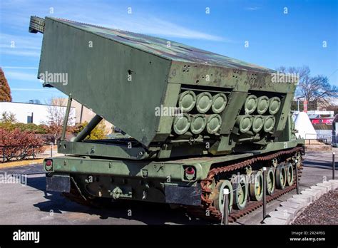 Huntsville Usa 10th Feb 2023 M270 Multiple Launch Rocket System M270 Mlrs In U S Space