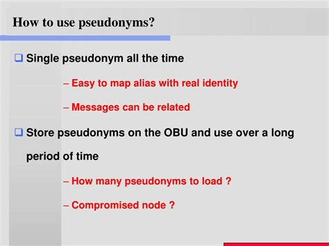 Ppt Secure Pseudonym Generation For Efficient Broadcast Authentication In Vanets Powerpoint