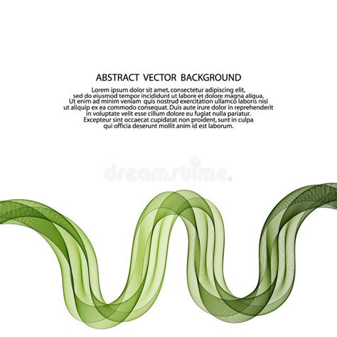 Green Wave Pattern Abstract Design Element Wave For Presentation Eps