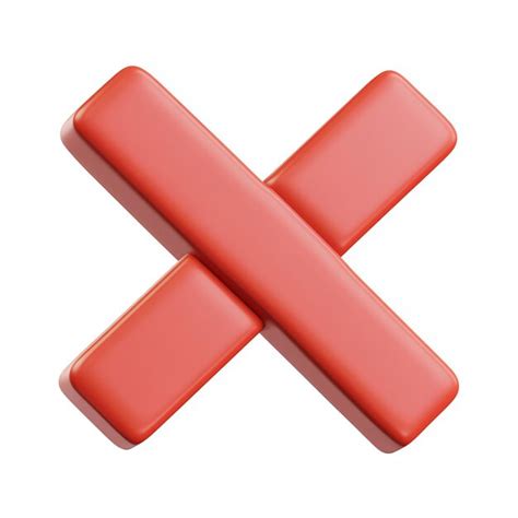 Red Cancel Set Button Premium AI Generated Image