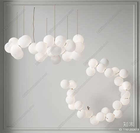 现代风吊灯3d模型下载【id1161202619】知末3d模型网