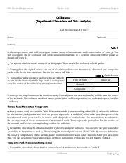P141L07 Lab Report Template V20221024 Pdf UIC Physics Department Physics 141 Laboratory Report