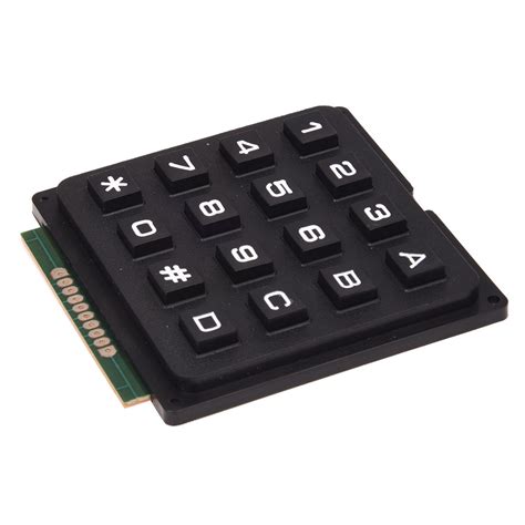 44 Matrix Black Keyboard Keypad Module Use Key PIC AVR Stamp Plastic