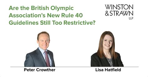 Are The British Olympic Associations New Rule 40 Guidelines Still Too