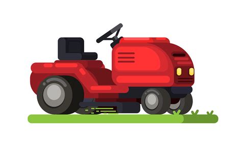 Grass Cutter Lawn Mower Machine Illustration Vector 19861984 Vector Art