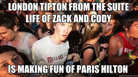 London Tipton From The Suite Life Of Zack And Cody Is Making Fun Of
