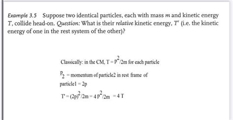 Solved Example 3 5 Suppose Two Identical Particles Each Chegg Com