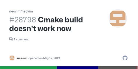 Cmake Build Doesnt Work Now · Issue 28798 · Neovimneovim · Github