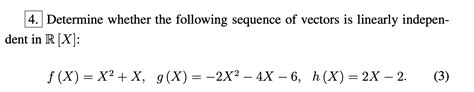 Solved Determine Whether The Following Sequence Of Chegg