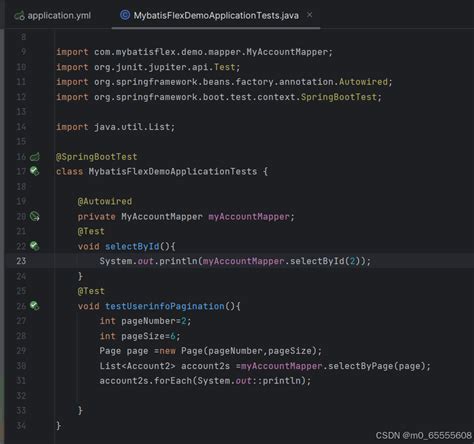 使用 Mybatis 原生功能 Csdn博客
