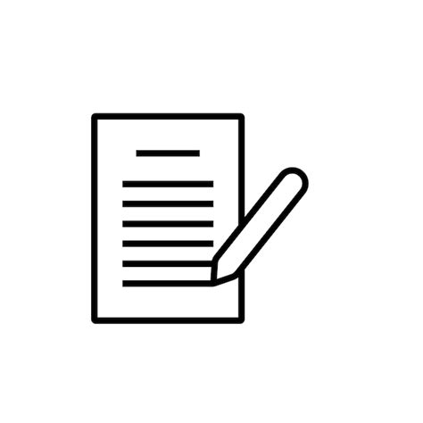 premium vector outline document file icon