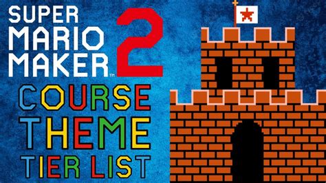 Super Mario Maker 2 Course Theme Tier List Youtube