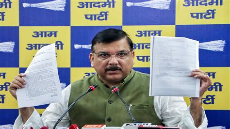 Aap Mp Sanjay Singh Alleges Police Detained Party Worker