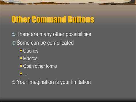 Ppt Command Buttons In Access Forms Powerpoint Presentation Free