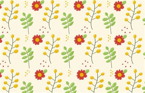 Spring Flower Seamless Pattern Vector Art Icons And Graphics For Free