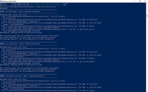 Flask入门教程第9章测试报错runtimeerror Working Outside Of Application Context Flask 入门教程 代码厨房