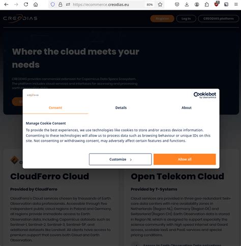 Cookie Consent On Creodias — Creodias New 001 Documentation