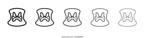 69 Thousand Thyroid Gland Editable Stroke Outline Icon Royalty Free