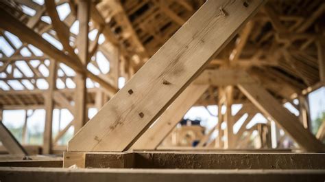 Beams Incomplete Timber Frame Premium AI Generated Image