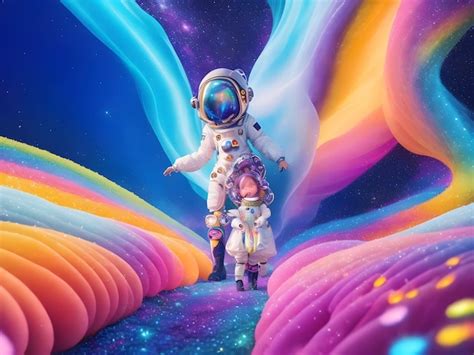 premium ai image portraits of nano spaceship heads in the galaxy environment nano image ai