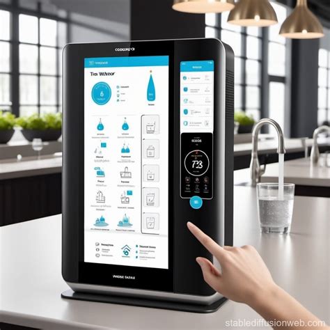 Customizable Touchscreen Water Dispenser Interface Stable Diffusion