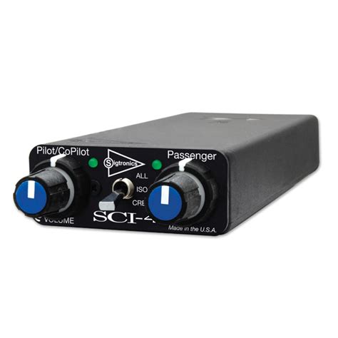 Sigtronics Sci 4 Place Mono Panel Mount Intercom With Pilot Isolate